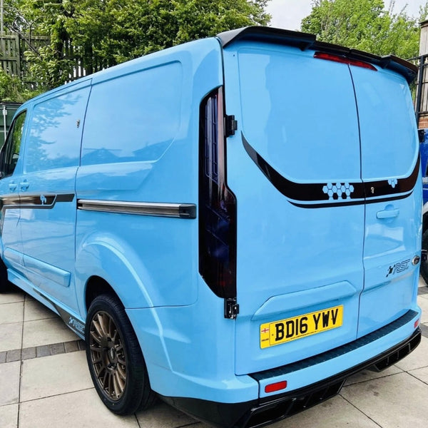 Ford Transit Custom Rear Pair Of Tail Lights SMOKED! Lens 2013 Onwards ...